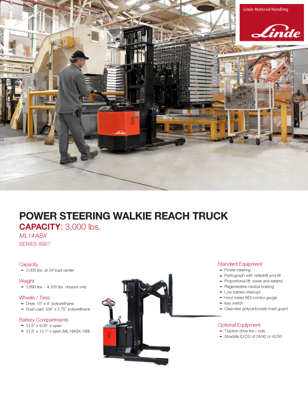 Linde Series 8907 Spec Sheet – lindemh
