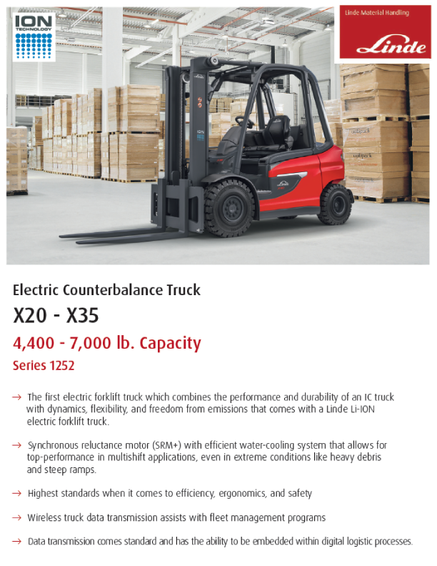Linde Series 1252x Spec Sheet – lindemh