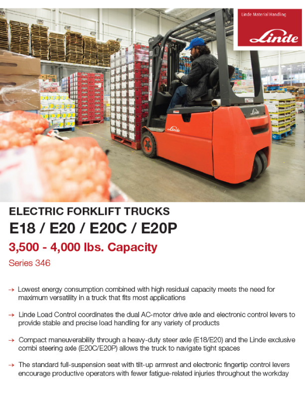 Linde Series 346 Spec Sheet – lindemh
